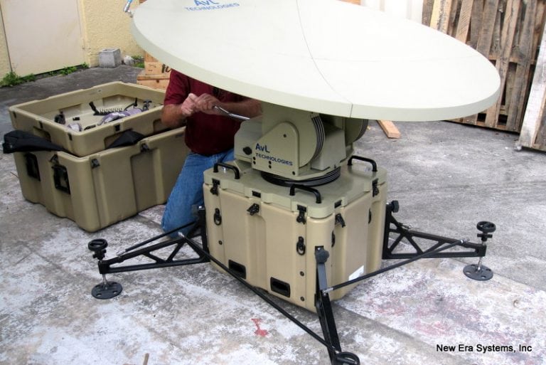 Tracstar Systems AVL 1050 PIB 1.2m Mobile VSAT Systems • New Era Systems