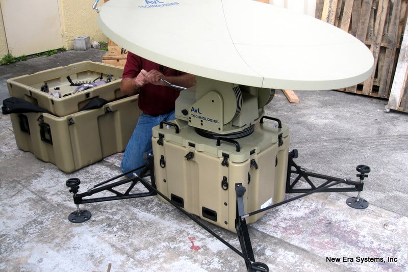 Tracstar Systems AVL 1050 PIB 1.2m Mobile VSAT Systems • New Era Systems