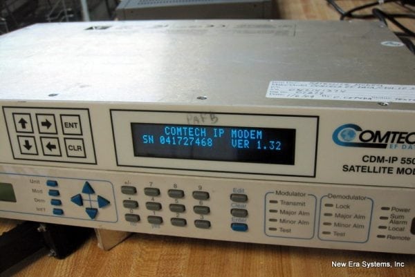 Comtech EFData CDM-550ip Satellite Modem • New Era Systems