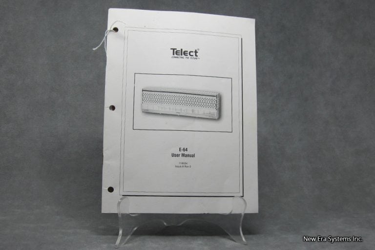 Telect E-64 User Manual • New Era Systems
