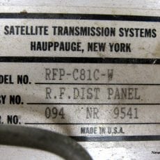STS 8 Port RF Distribution Panel • New Era Systems