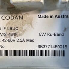 Codan 8W KU-Band BUC Model 6908-W/S-48 IF • New Era Systems